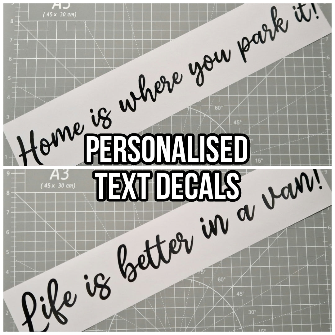 Personalised Text Decals – Vdubstickers